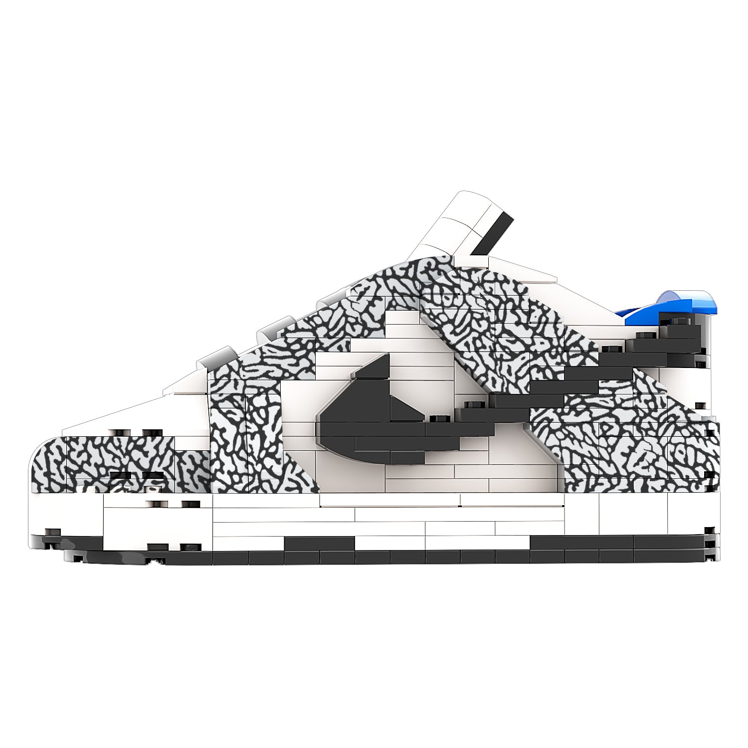 DopestArt. SB DUNK LOW SUPREME WHITE CEMENT Sneaker Bricks